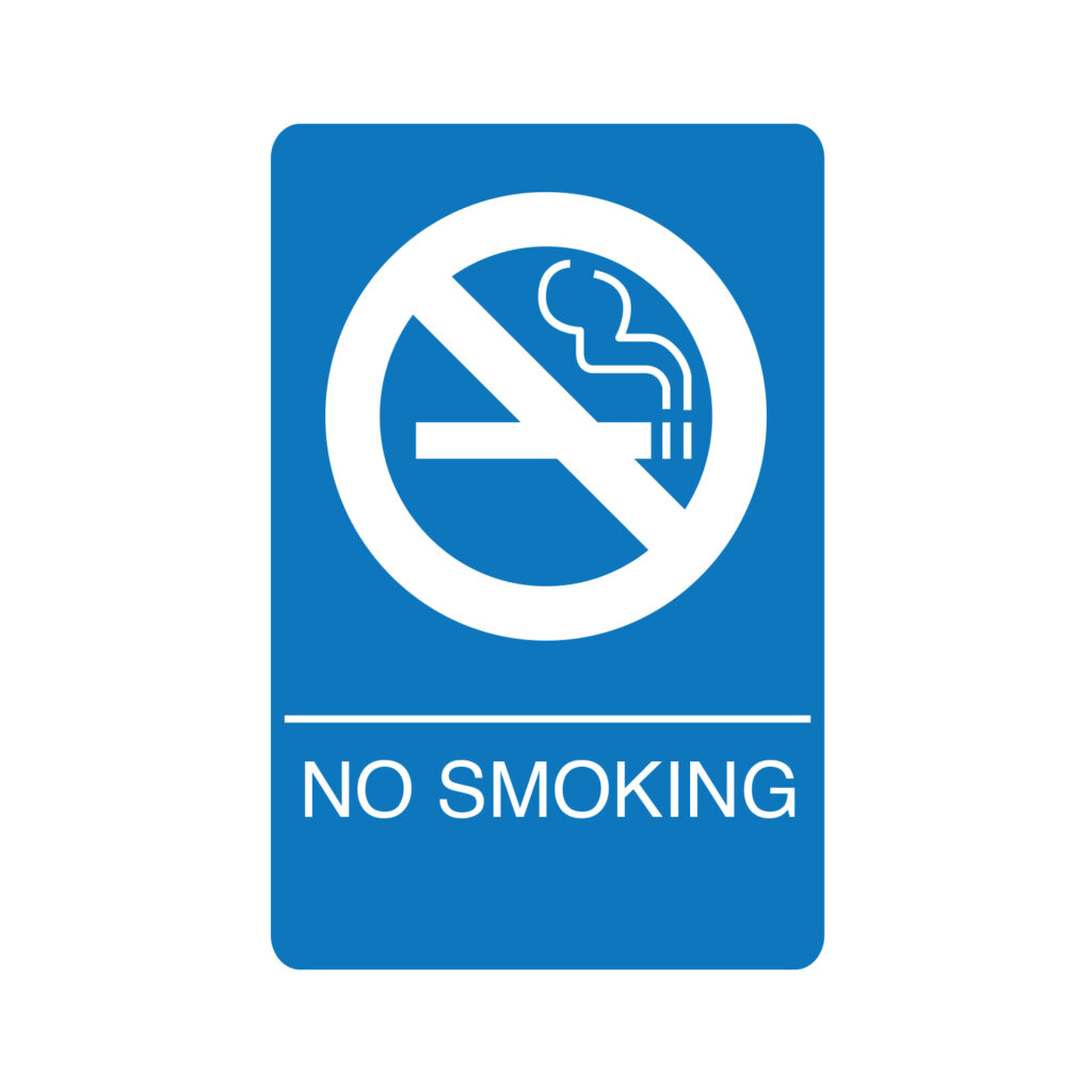 IS1010 - No Smoking Workplace Sign - Palmer Fixture